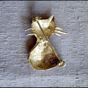Vintage | Jewelry | Vintage Cat Pin Sterling Silver | Poshmark